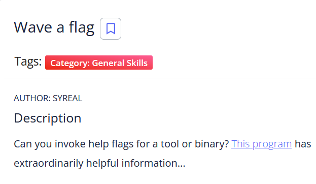 PicoCTF \\ Wave The Flag \\ General Skills - CyberCowboy - Medium