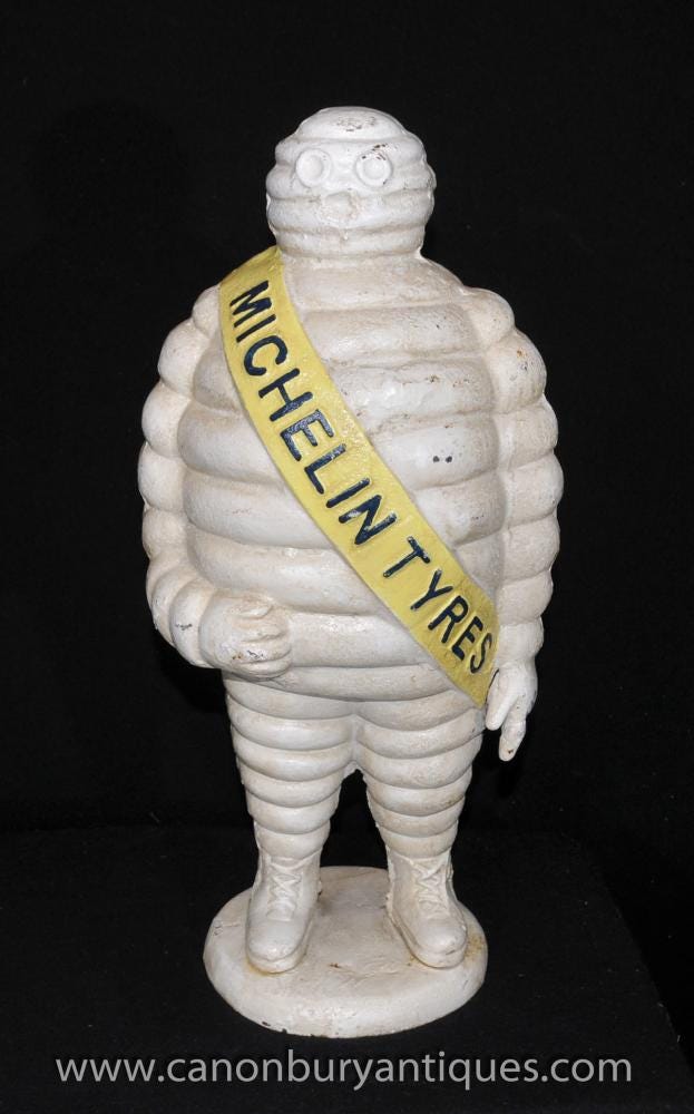 Large Cast Iron Michelin Man Statue French Bibendum Statue Michellin ...