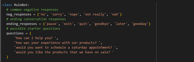 SIMPLE RULE-BASED CHATBOT NAMED `RULEBOT` | by Ondoloherine | Medium