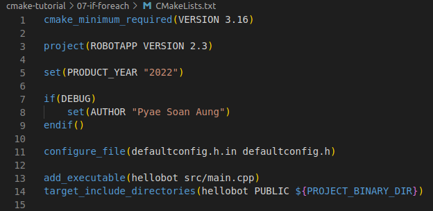 CMake part 7( if, foreach, while) - Pyae Soan Aung - Medium