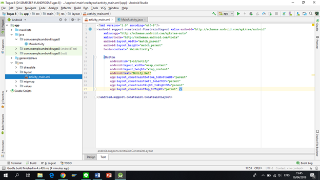 TUGAS 8. Android fundamentals 08.1… | by Andina Salamah | Medium