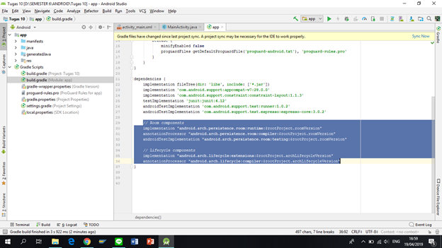 TUGAS 10. Android fundamentals 10.1 Part A: Room… | by Andina Salamah ...