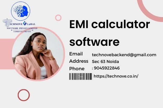 EMI calculator software - Amit Pal - Medium