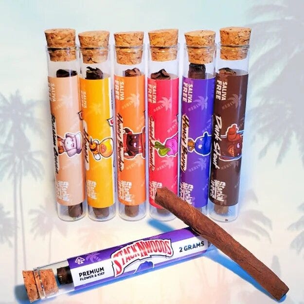 Stack’n Woods Premium Flower & Kief 2g Pre-roll - Green Bud SF - Medium
