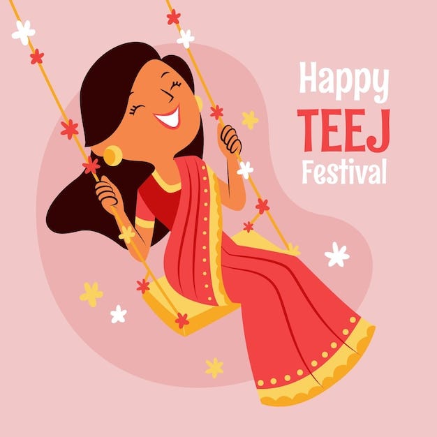 Celebrate Teej with Shimmering Adornments: A Complete Jewellery Showcase | by Manasmita | Aug ...