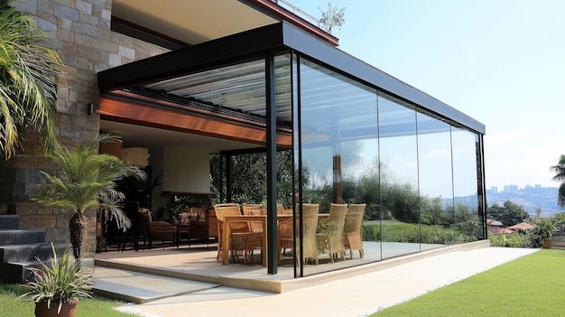 Transforming Outdoor Spaces with Glass Roofs: Patios and Gardens | by ...