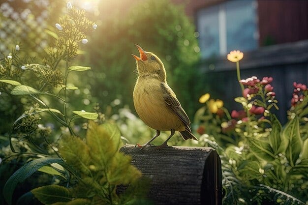 Birds chirping in the gardens:. Bird image in garden | by Basit Ali ...