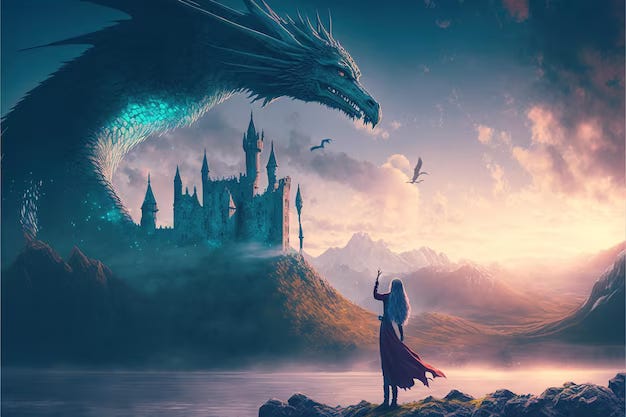 ravVeil of the Dragon Realm: Chronicles of Eloria | by Blockchain Lycan ...