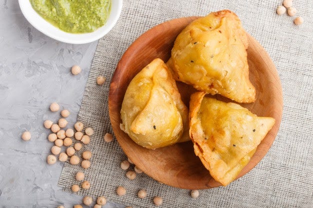Baked Chickpea Samosa. Experience the crispy delight of baked… | by ...
