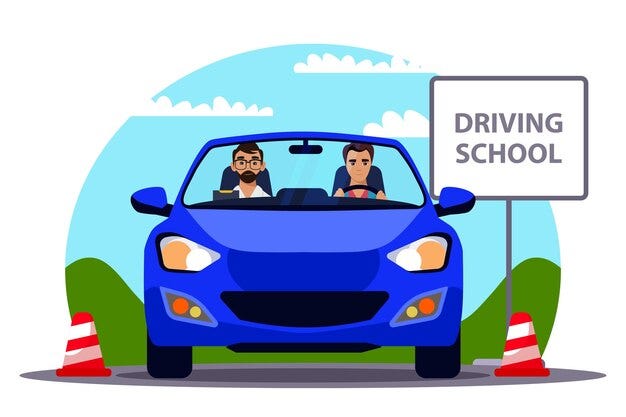 Drive To School Clipart