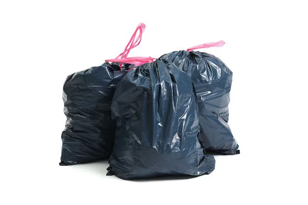 Buy Classic Black Trash Bags - Plastic Place - Medium