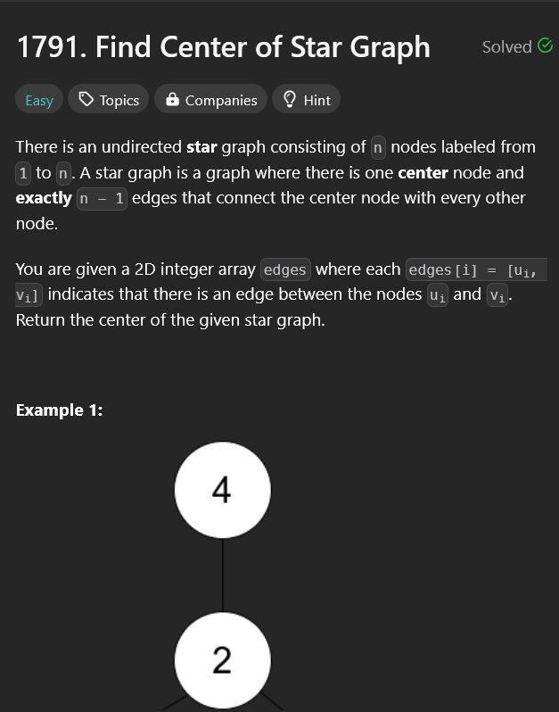 Finding the Center of a Star Graph in Constant Time | by Shaswata Saha ...