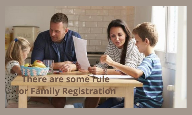 There are some rule for Family Registration | by johnwsam | Medium