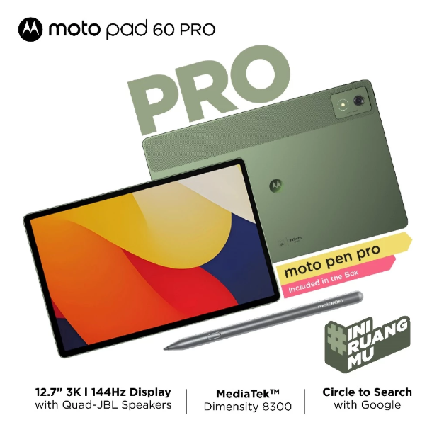 Moto Pad 60 Pro: Tablet 6 Jutaan Menarik yang Ditenagai Dimensity 8300 ...