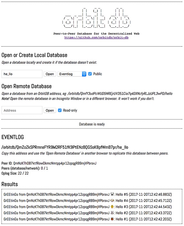 OrbitDB: A peer-to-peer database for the decentralized web | by Gaurav Agrawal | Coinmonks | Medium