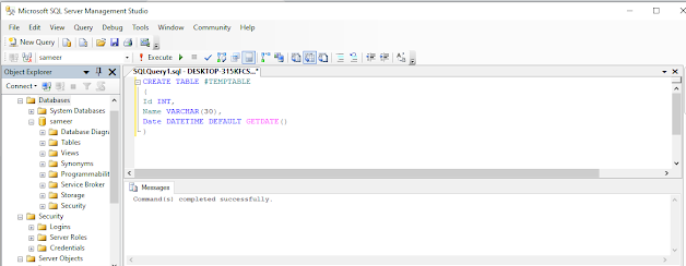 Temporary and Global Temporary Table in SQL Server 2008 | by Sameer ...