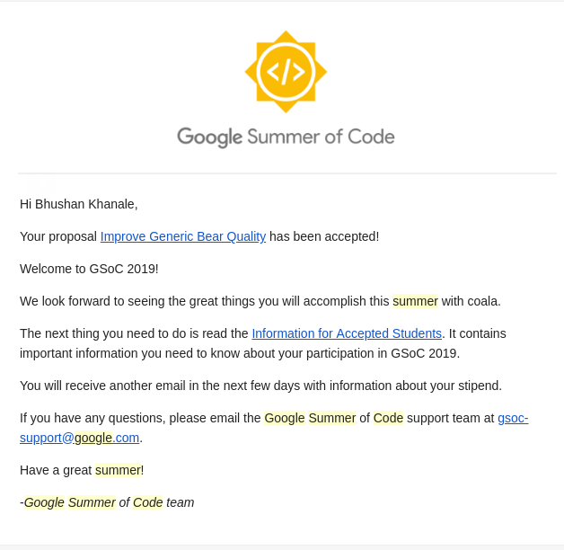 I’m selected for Google Summer of Code 2019! | by Bhushan Khanale | Medium