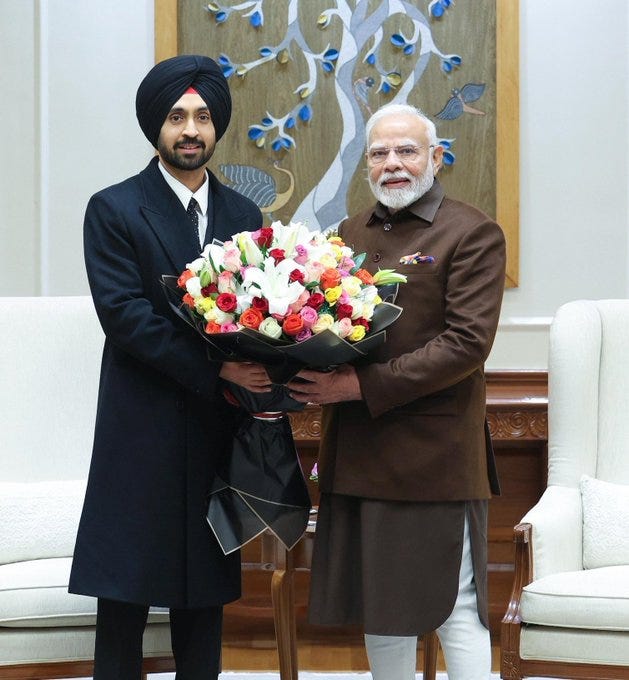 When Narendra Modi Met Diljit Dosanjh: A Cultural and Inspirational ...