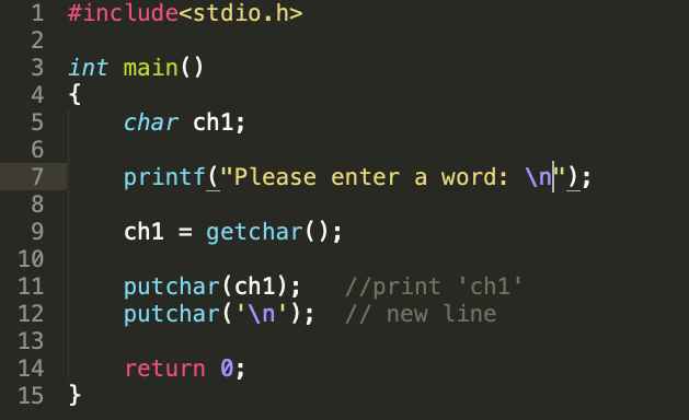 C 語言筆記 — putchar() getchar() gets() puts() | by Sharon Peng | Medium
