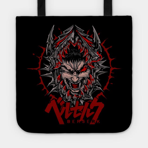 Berserk Bags — Berserk — Guts Bag TP1806 - Berserk Merchandise Store ...