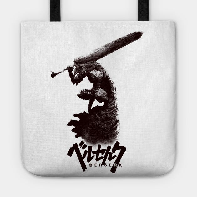 Berserk Bags — Berserk Armor Bag TP1806 - Berserk Merchandise Store ...