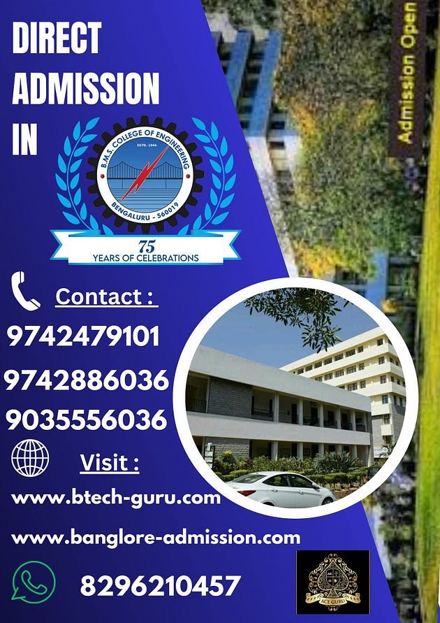 Self Sponsored Management Quota BE Admission in BMS College of Engineering 2025 | by Btech Guru ...