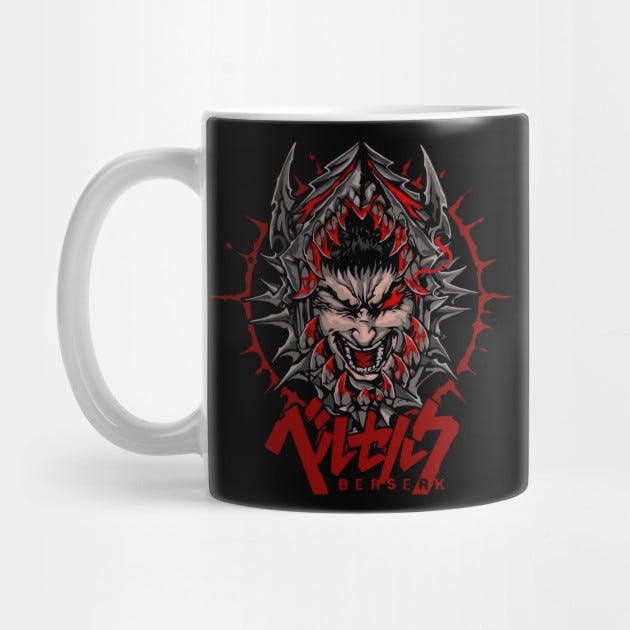 Berserk Mugs — Berserk — Guts Mug TP1806 - Berserk Merchandise Store ...