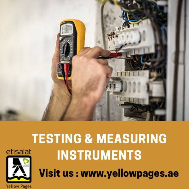 Testing & Measuring Instruments Manufacturers & Suppliers in UAE ...