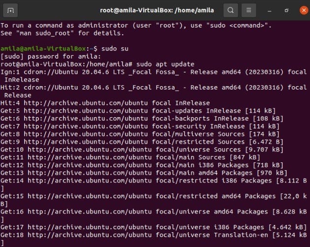 First of all, install 20.04 version of Ubuntu in VirtualBox: | by Amila Sadigova | Dec, 2023 ...