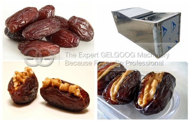 Professional date pitter auto dates pitting machine introduction line ...