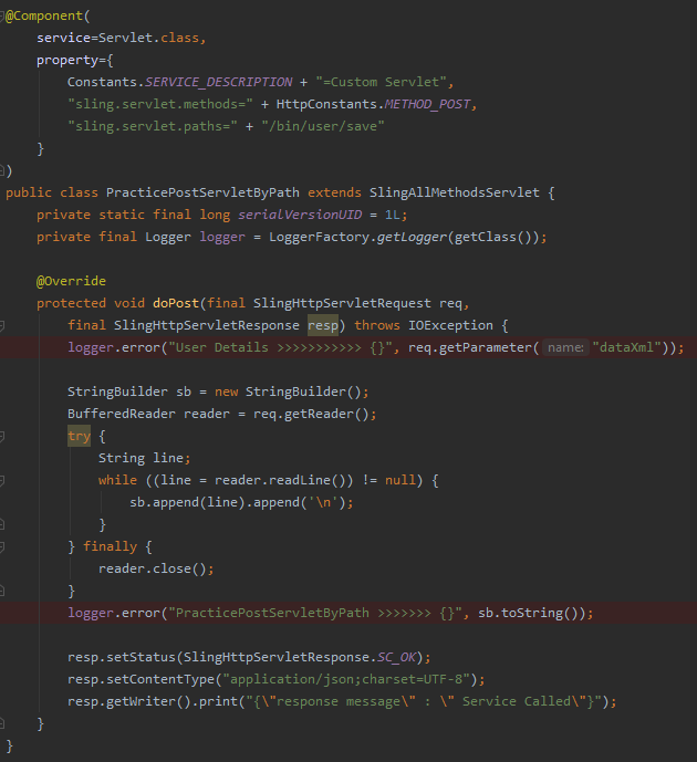 AEM POST Servlet. As part of GET method, it is not… | by Imran Khan ...