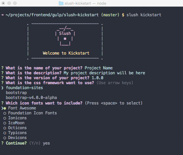 Slush Kickstart : a slush generator to scaffold front-end projects using gulp | by Mohamed Abd ...