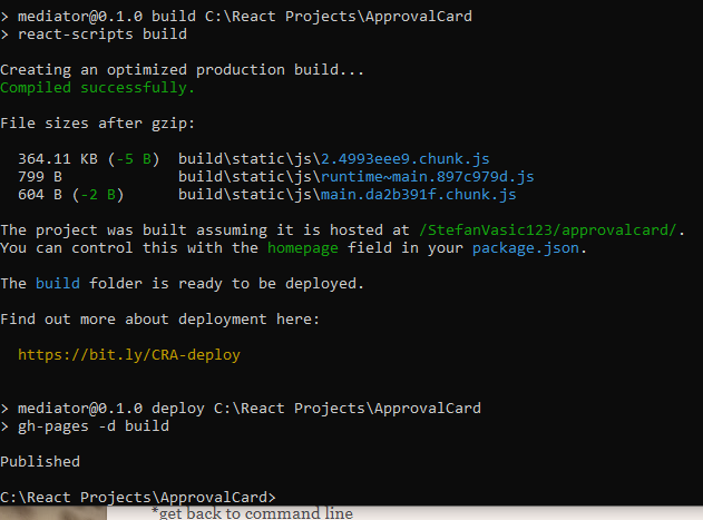 Deploying new React application on Github | by Stefan Vasic | Medium
