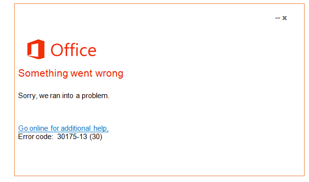 [Fixed] Error Code 30175–13 (30) When Installing Microsoft Office 365/2013/2016/2019/2021 | by ...
