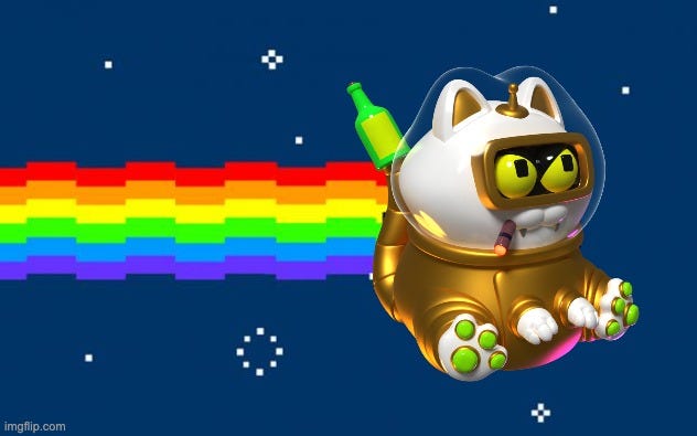 Robots.Farm’s Web3 Rocket. Unicorn on a Nyan-Cat Rainbow | by ...