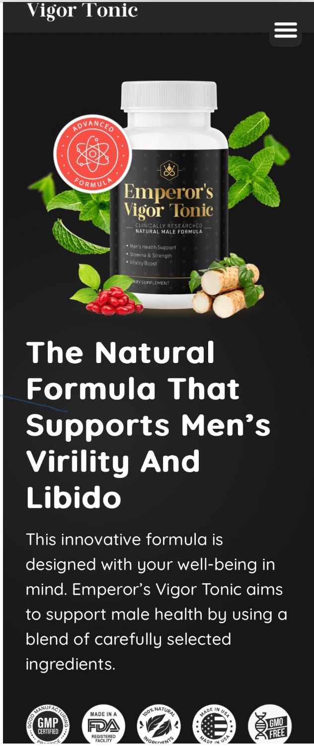 Emperors Vigor Tonic Review The Natural Formula For Mens Virility