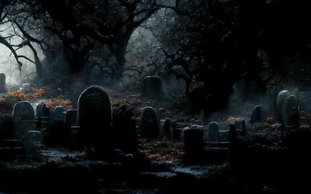 Churchyard At Night