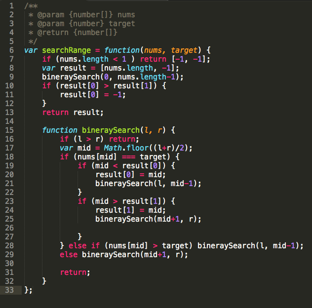 Search for a Range. Given a sorted array of integers, find… | by yanginblack | Medium