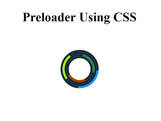 Preloader Using CSS - w3hubs - Medium