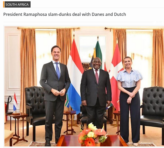 President Ramaphosa slam-dunks deal with Danes and Dutch | by BB News ...