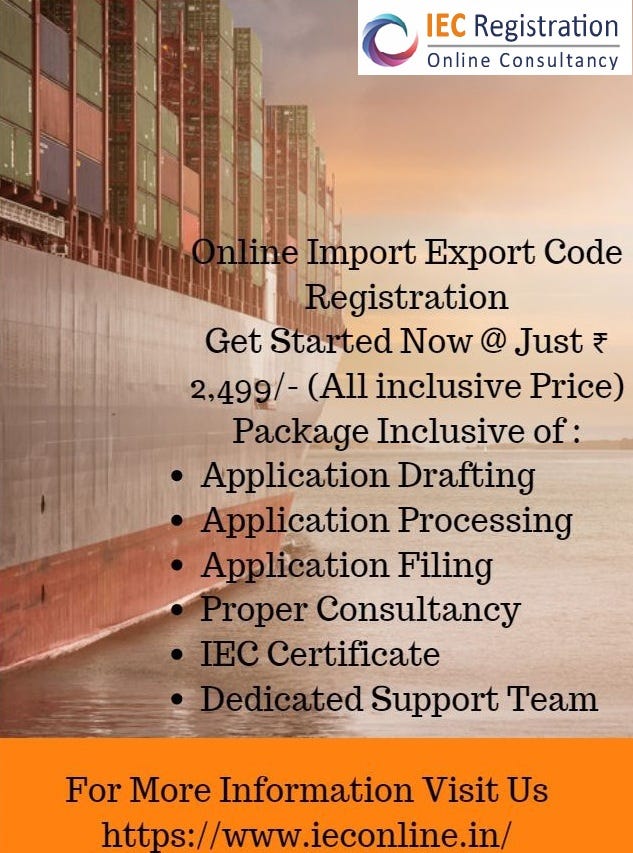 Apply Online for Import Export Code Registration | by jency piter | Medium