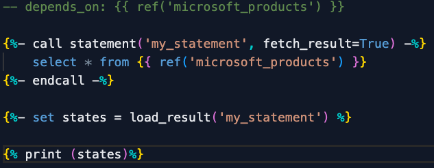 Using the Results Returned by the load_result() Function in dbt’s Jinja ...