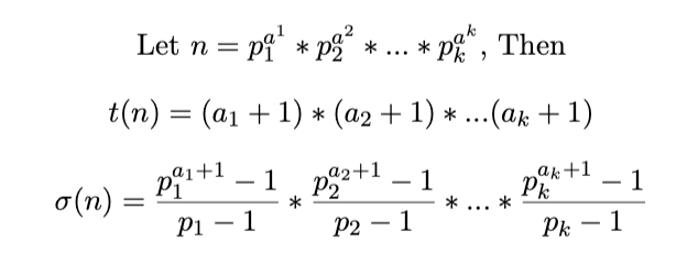 Calculate t(n) and σ(n) up to 10⁷ efficiently | by Kazi Mahbubur Rahman ...