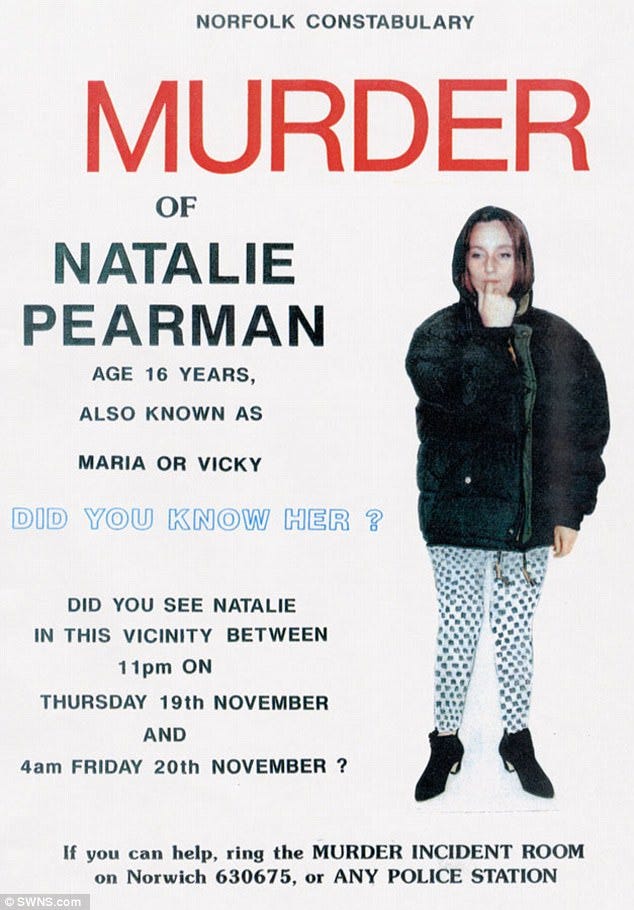 Natalie Pearman was 16 when she was murdered on the outskirts of ...