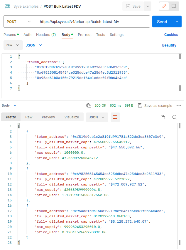 New Release: Fully Diluted Value (FDV) Endpoint | by Syve AI | Medium