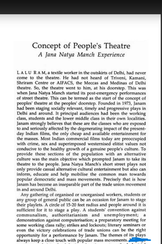 The Art of protest: Safdar Hashmi- “man who took the theatre to Masses ...