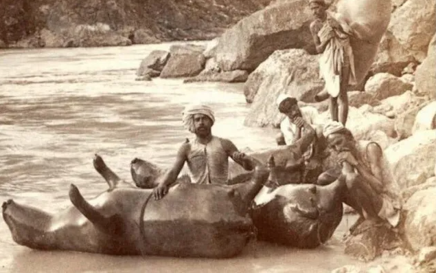 Kelleks, Rafts Made From Inflated Animals — ItsHistoria - IT's Historia ...