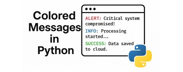 Pythonic Tips: How to Display Colored Messages in Python | by Dilermando Piva Junior | Medium