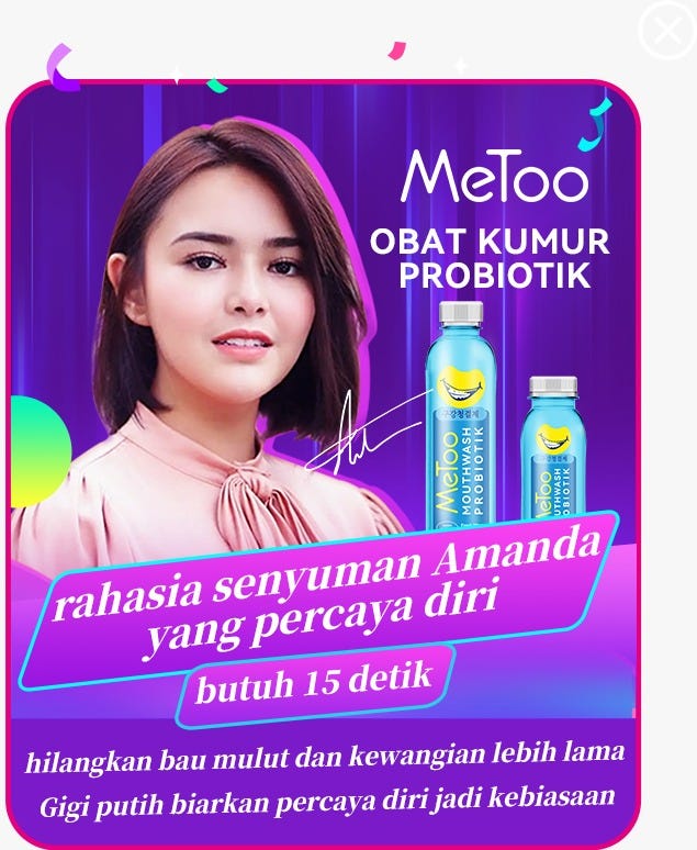 Perawatan Mulut Favorit Amanda: MeToo Probiotic Mouthwash | by Ferro Maulana | Medium